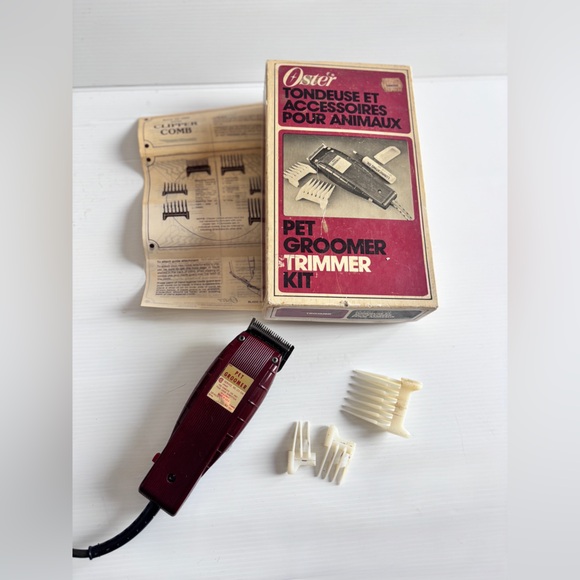 Oster | Dog | Vintage Oster Pet Groomer Electric Trimmer Kit With Box ...